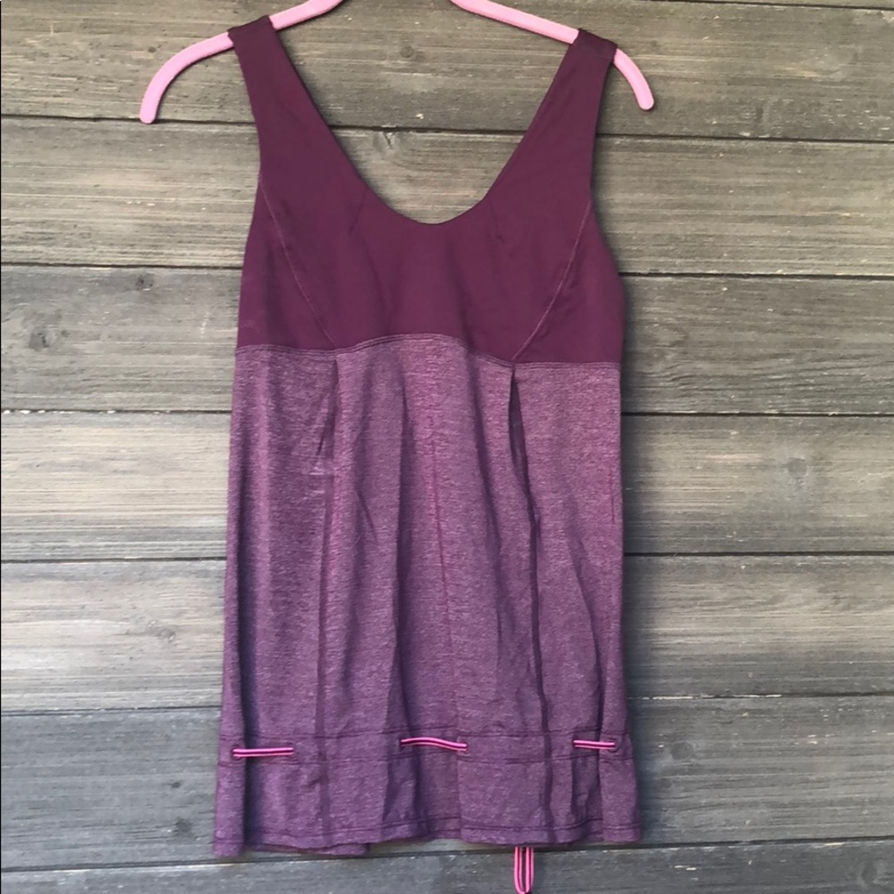 Lululemon Hustle & Bustle Tank 6 Plum Nwot - Gem